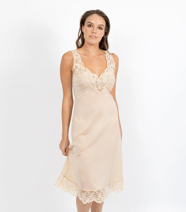 Matt Tricot Full Slip Built up Shoulders - Skin – Baselayers